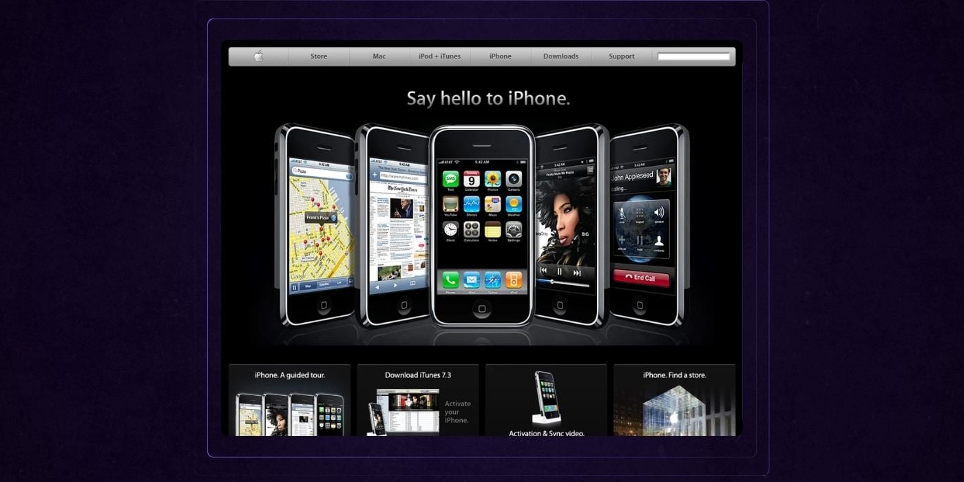 The Evolution Of Apple’s Website - Huemor