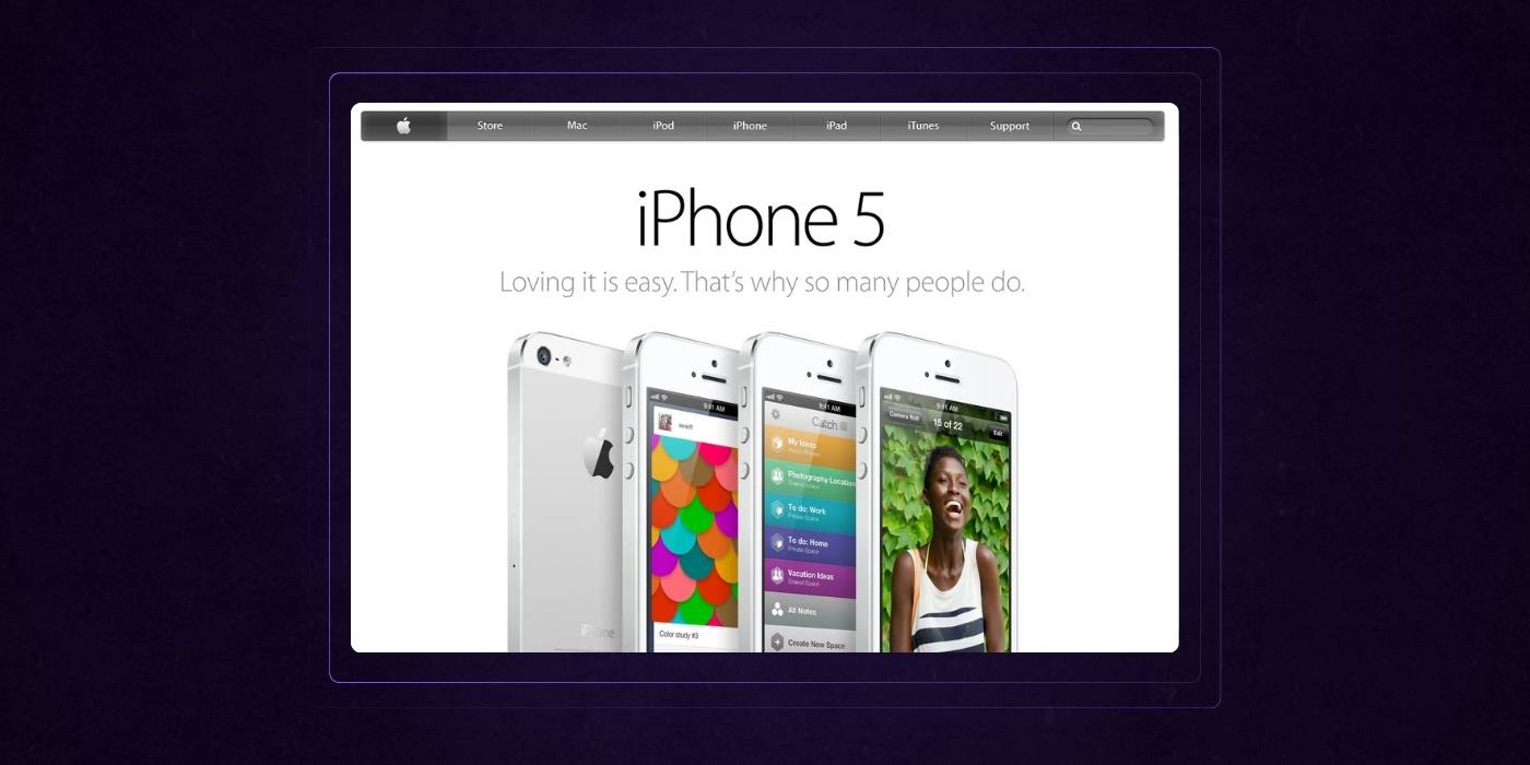 The Evolution Of Apple’s Website - Huemor