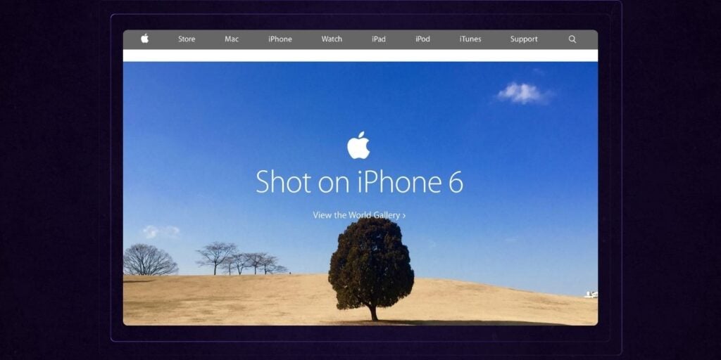 The Evolution Of Apple’s Website - Huemor