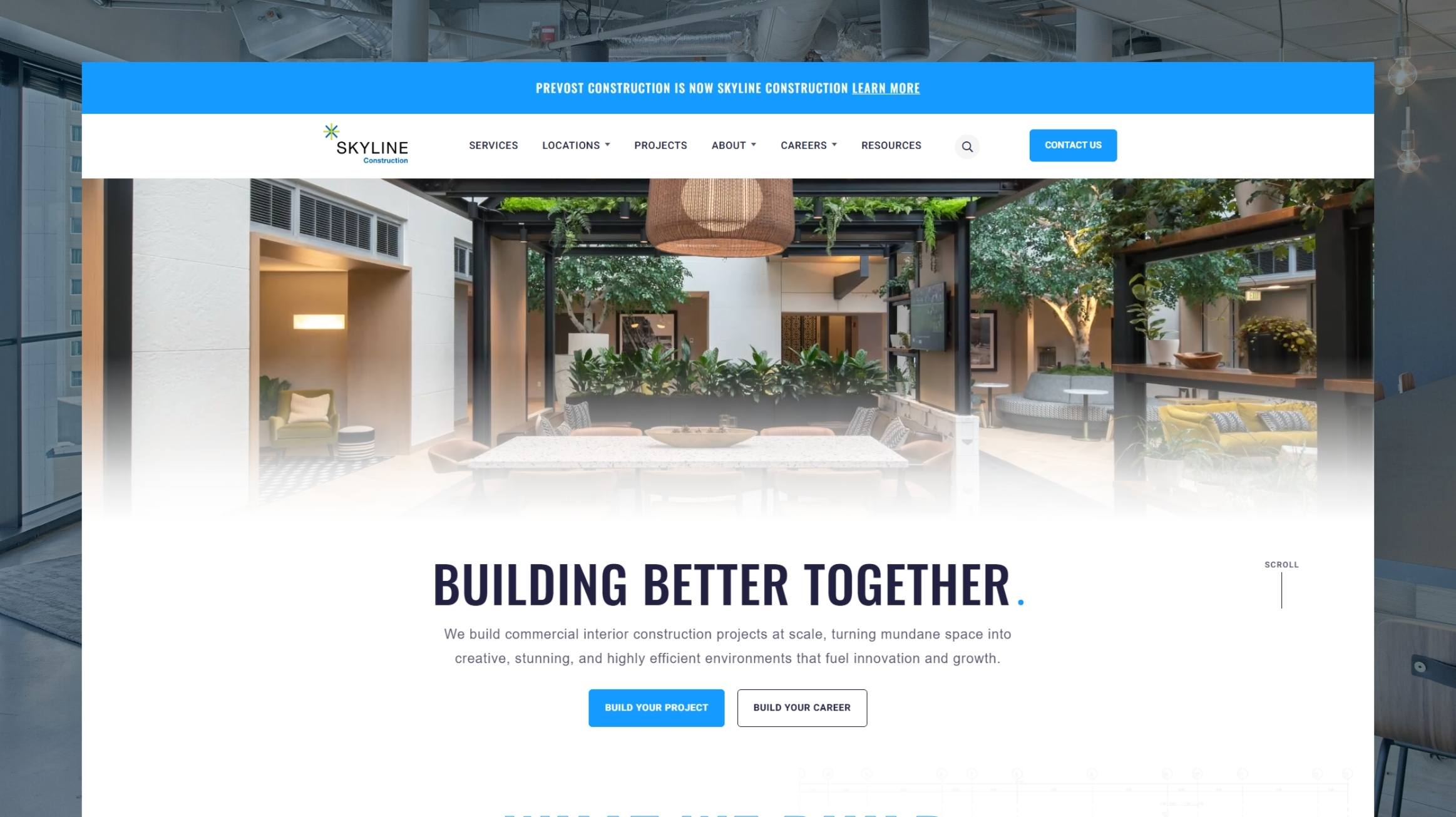 Skyline Construction Case Study | Site Design & Dev by Huemor