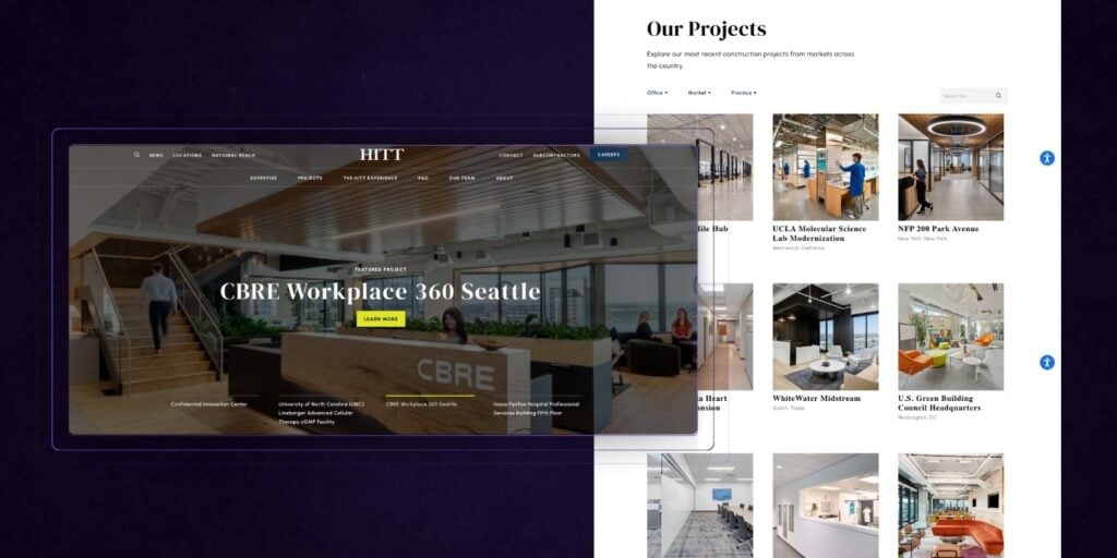 10 Best Construction Portfolio Page Examples - HUEMOR